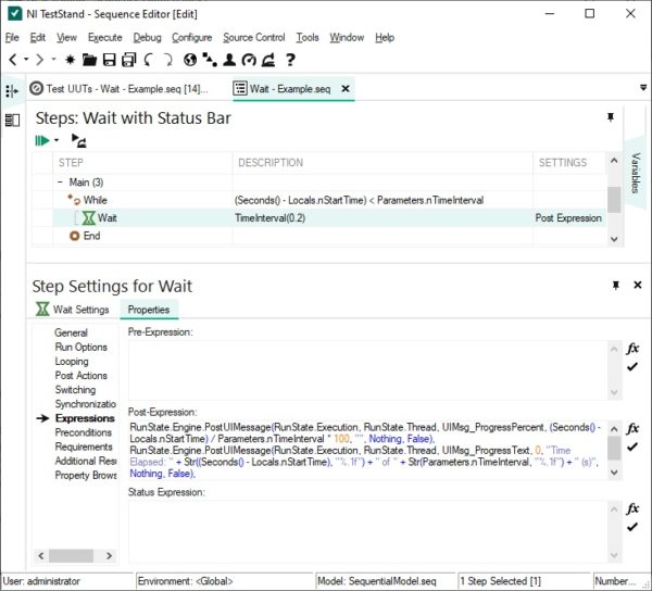 Improving the TestStand Wait Step for Debugging - Numeric Test, LLC